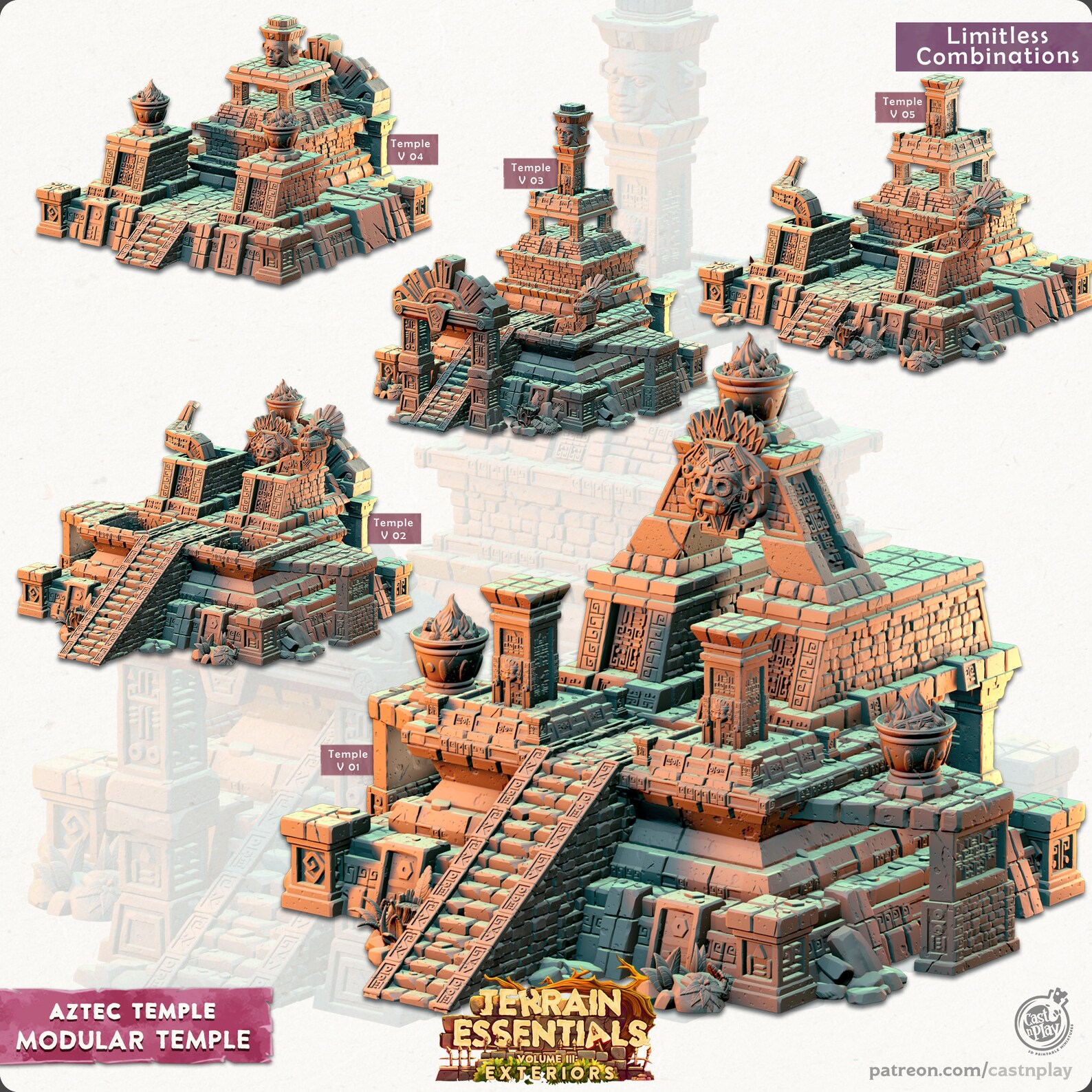 Modular Temple | Aztec Temple | Terrain Essentials | Exteriors | Cast ...