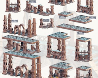 Modular Platforms Sci Fi City Terrain Essentials Exteriors Cast 'n Play ...