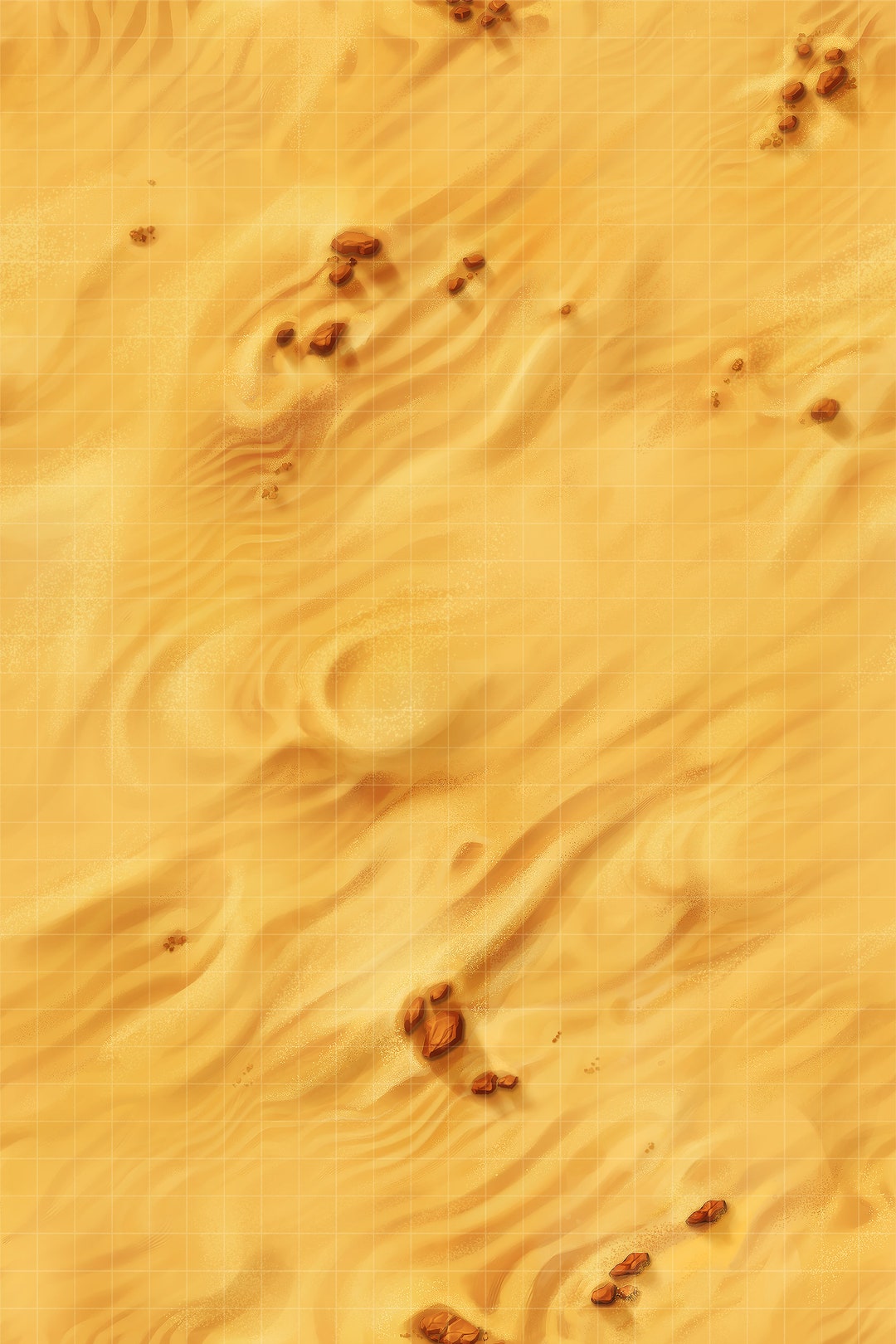 Desert Battle Mat Terrain Essentials Cast 'n Play 1 Inch Grid Combat ...