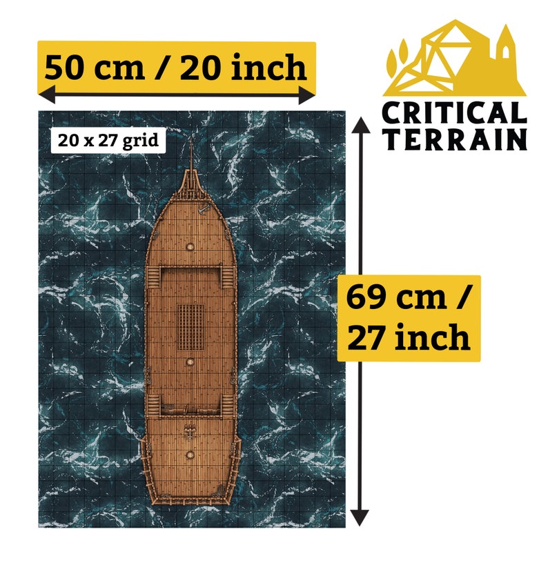 Pirate Ship Battle Mat Terrain Essentials Cast 'n Play - Etsy