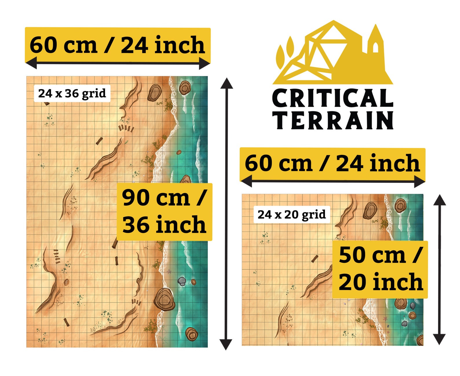 Beach Battle Mat Terrain Essentials Cast 'n Play - Etsy