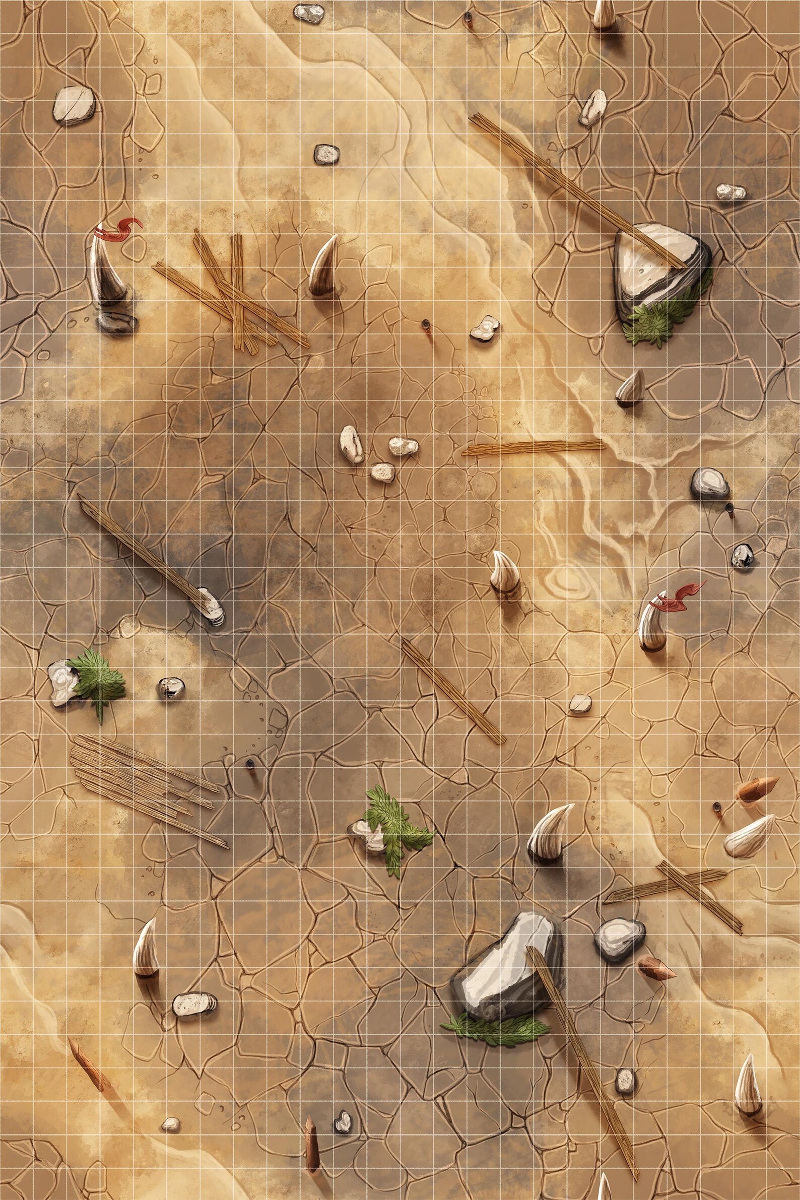 Orc Badlands Battle Mat | Terrain Essentials | Cast 'n Play | 1 Inch ...