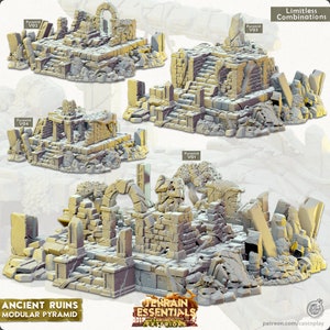Modular Pyramid | Ancient Ruins | Terrain Essentials | Exteriors | Cast ...