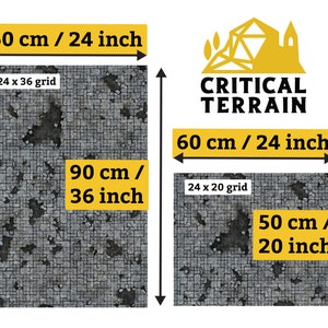 Dungeon Battle Mat | Terrain Essentials | Cast 'n Play | 1 Inch Grid ...