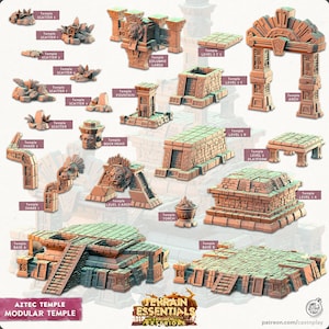 Modular Temple | Aztec Temple | Terrain Essentials | Exteriors | Cast ...