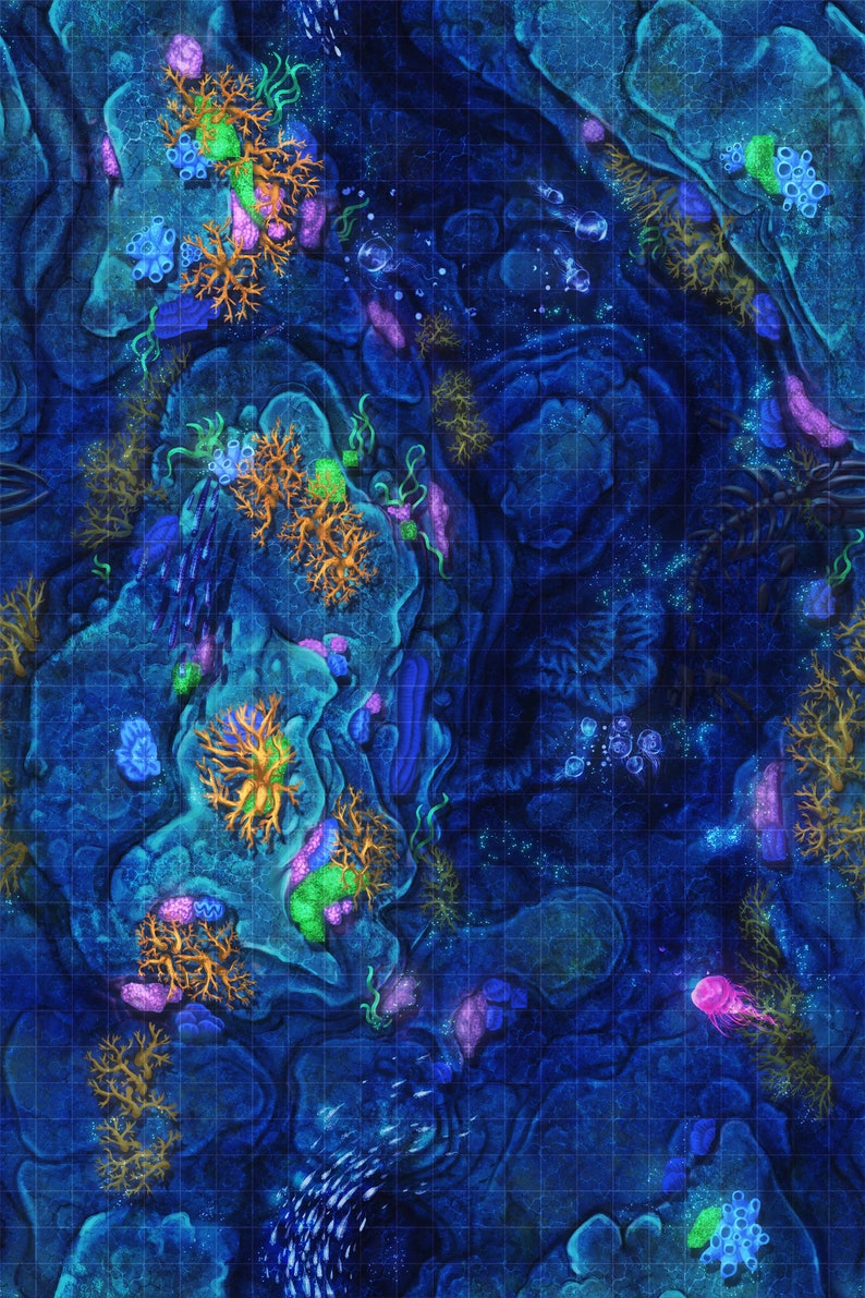 Ocean Battle Mat Terrain Essentials Cast 'n Play - Etsy