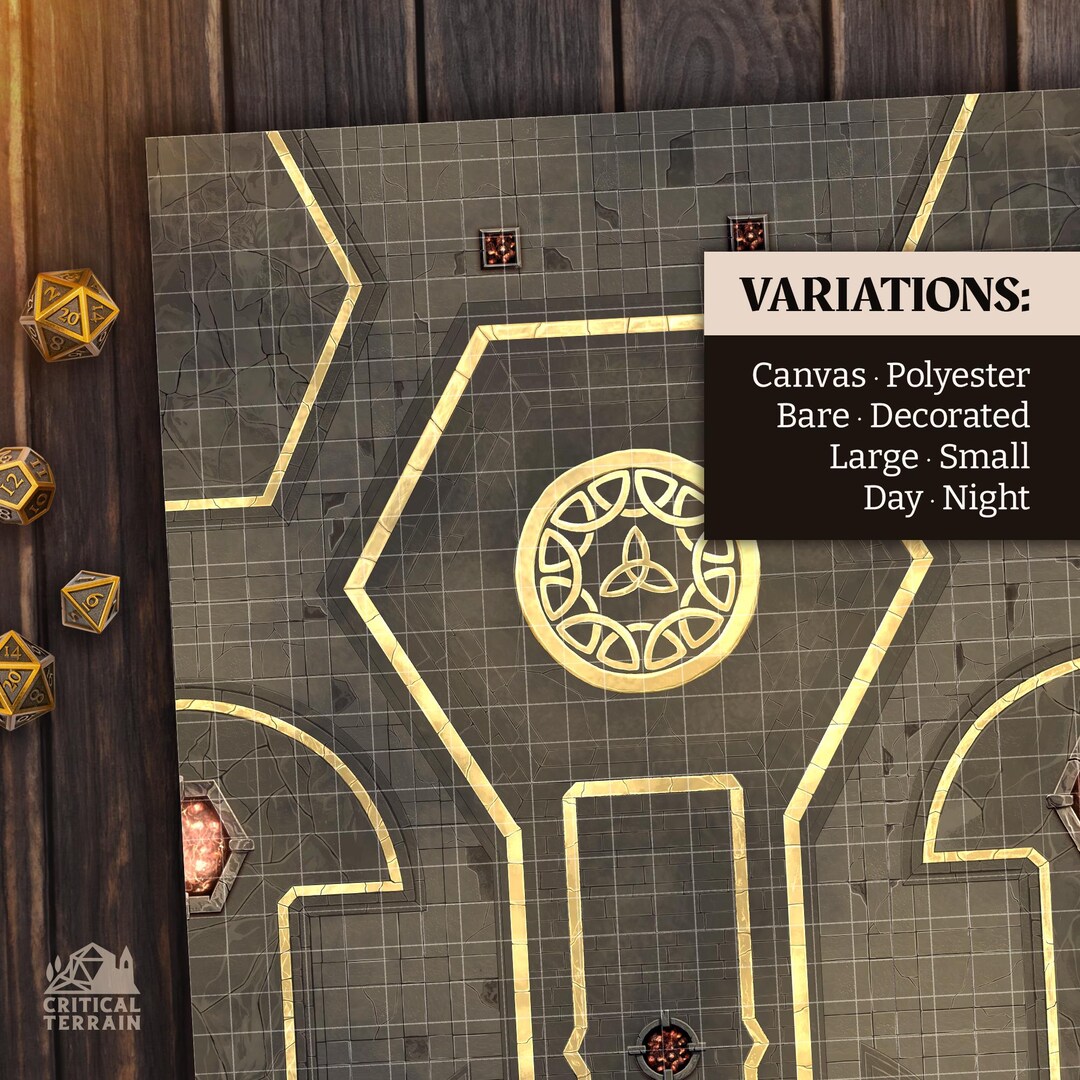 Gothic Cathedral Battle Mat | Terrain Essentials | Cast 'n Play | 1 ...