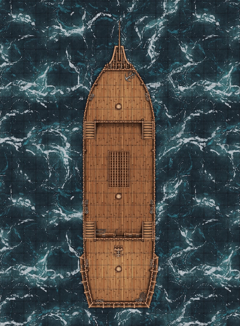 Pirate Ship Battle Mat Terrain Essentials Cast 'n Play - Etsy