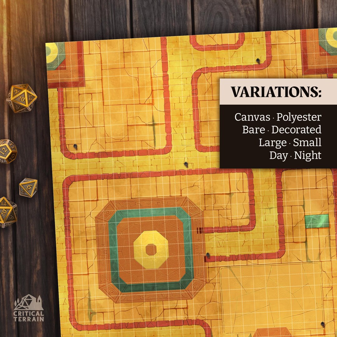 Aztec Temple Battle Mat | Terrain Essentials | Cast 'n Play | 1 Inch ...