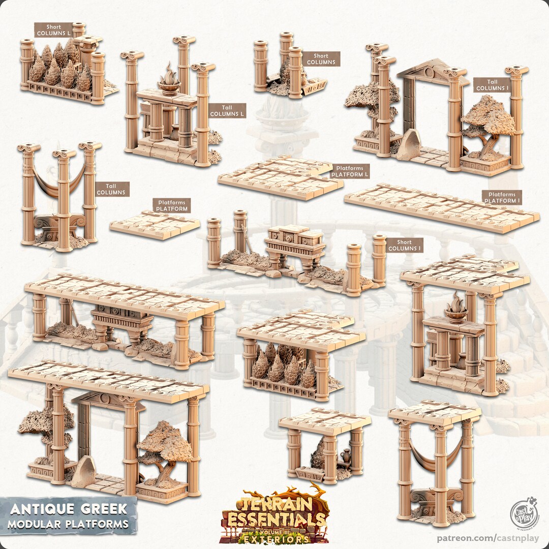 Modular Platforms | Antique Greek | Terrain Essentials | Exteriors ...