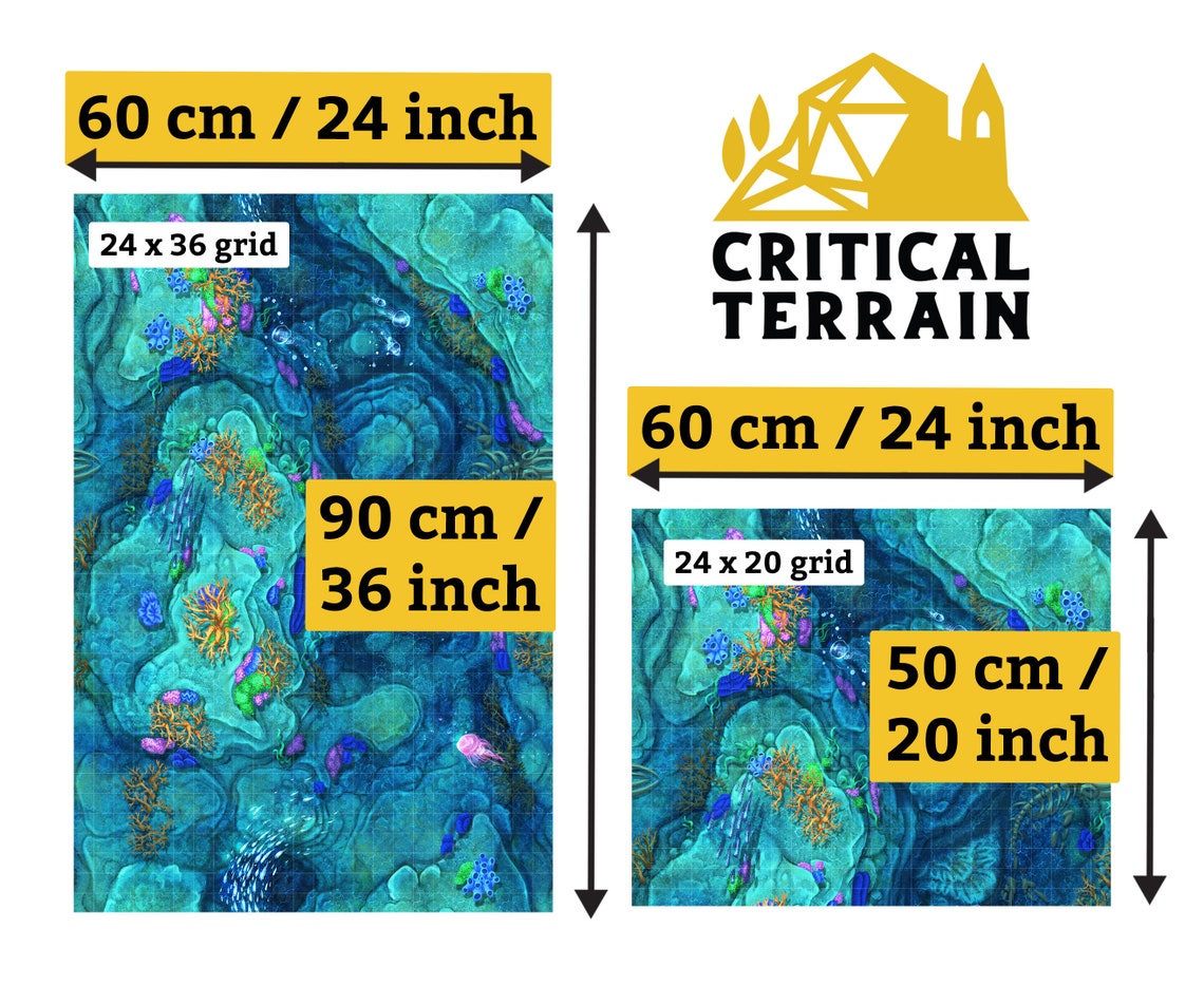 Ocean Battle Mat Terrain Essentials Cast 'n Play - Etsy
