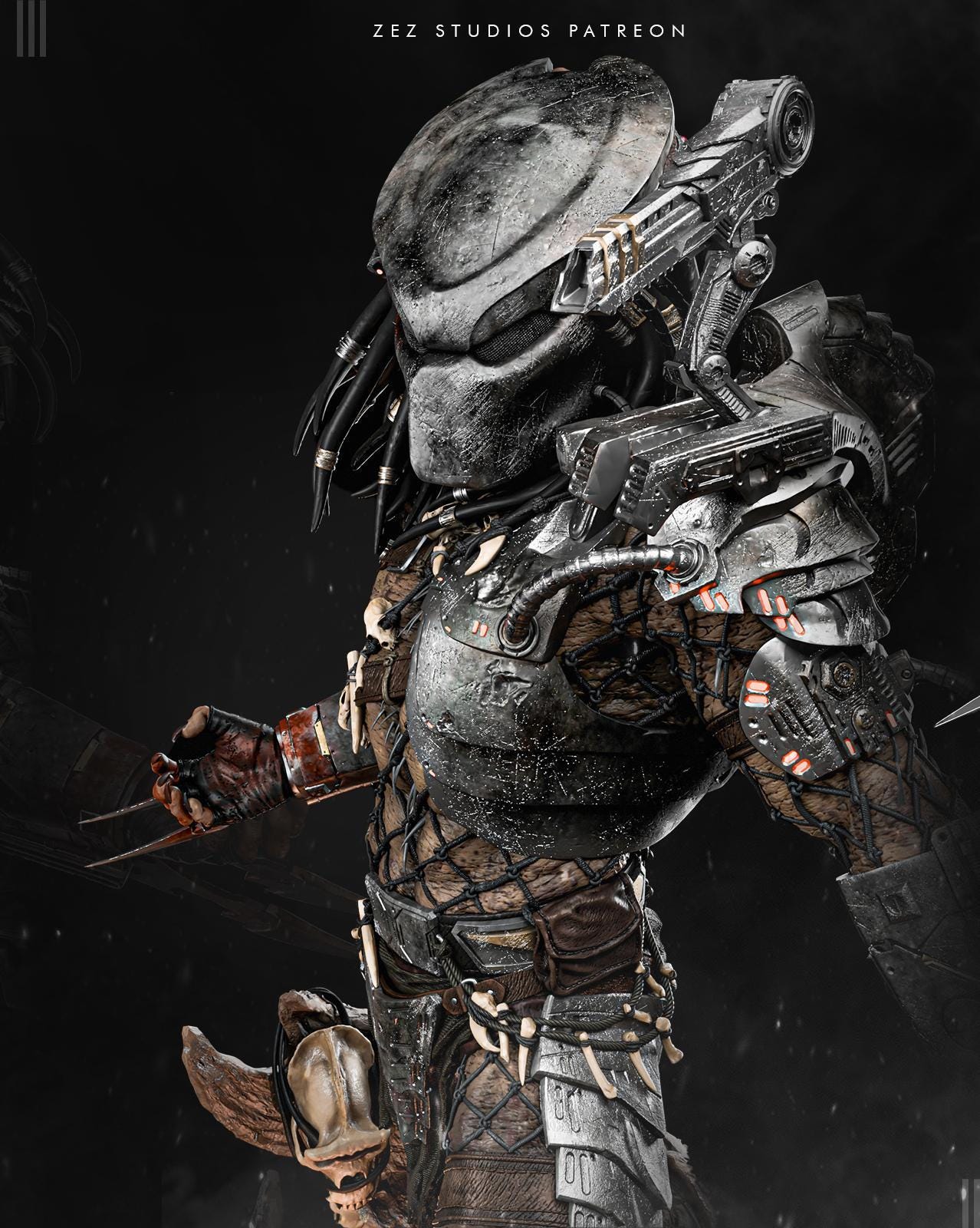 Predator Hand-painted Collectible Figurine Predator Figure Collectables ...