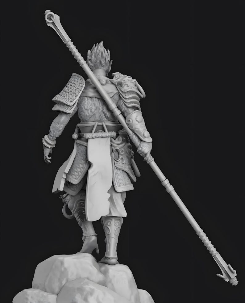 Black Myth Wukong STL File for 3D Printing Wukong Figure Collectables ...