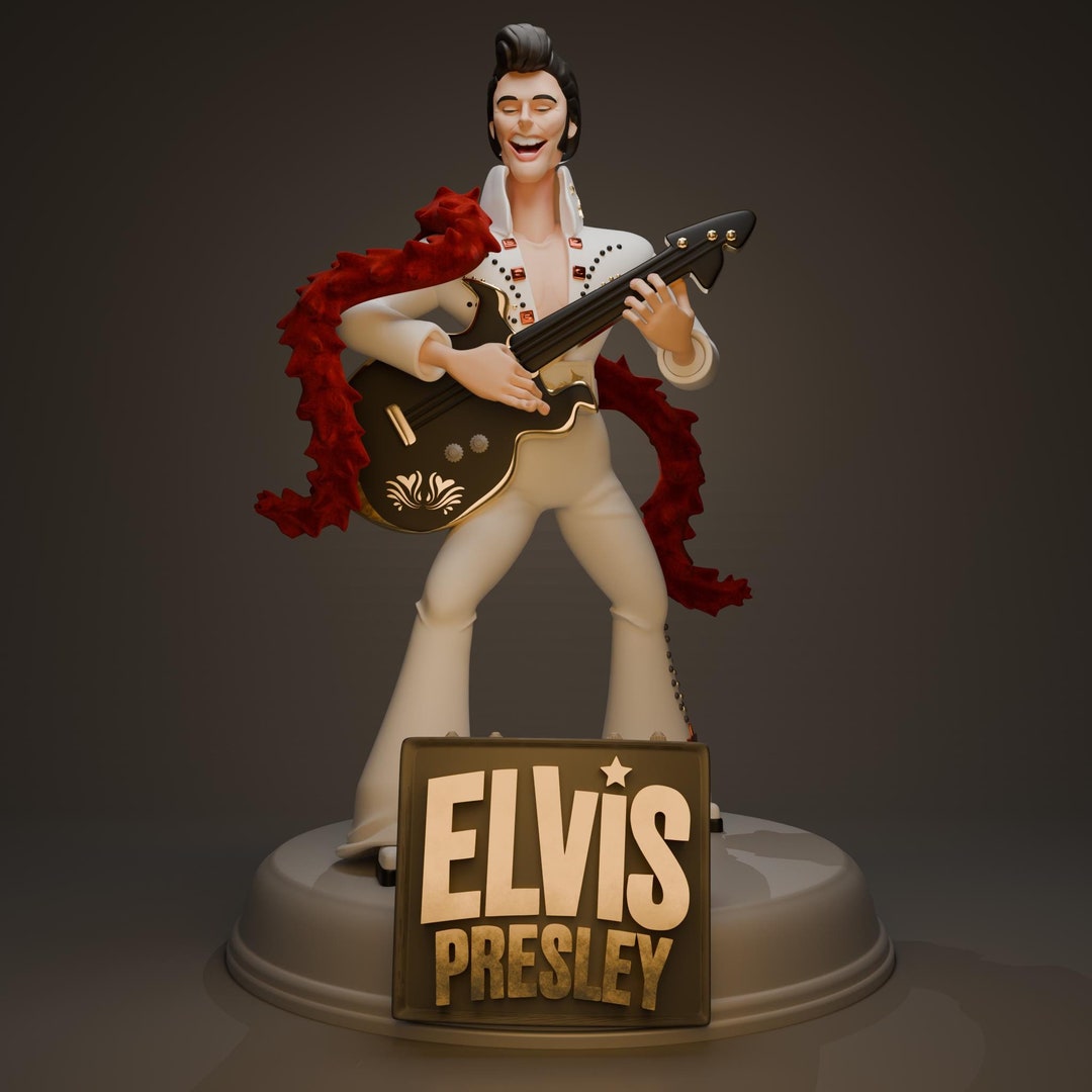 Elvis Presley Hand-painted Collectible Figurine Elvis Presley Figure ...