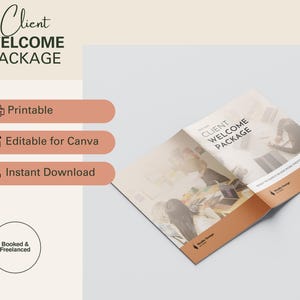 Editable Client Welcome Packet Template | Canva Onboarding Kit for Creative Agencies ...