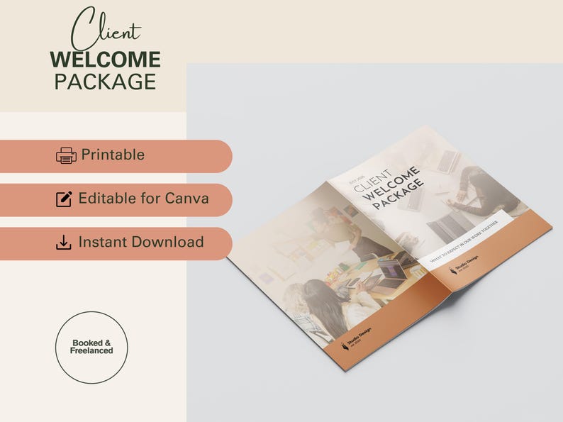 Editable Client Welcome Packet Template | Canva Onboarding Kit for Creative Agencies ...