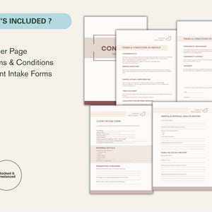 Therapy Terms of Engagement Template – Editable Contract for Therapists ...