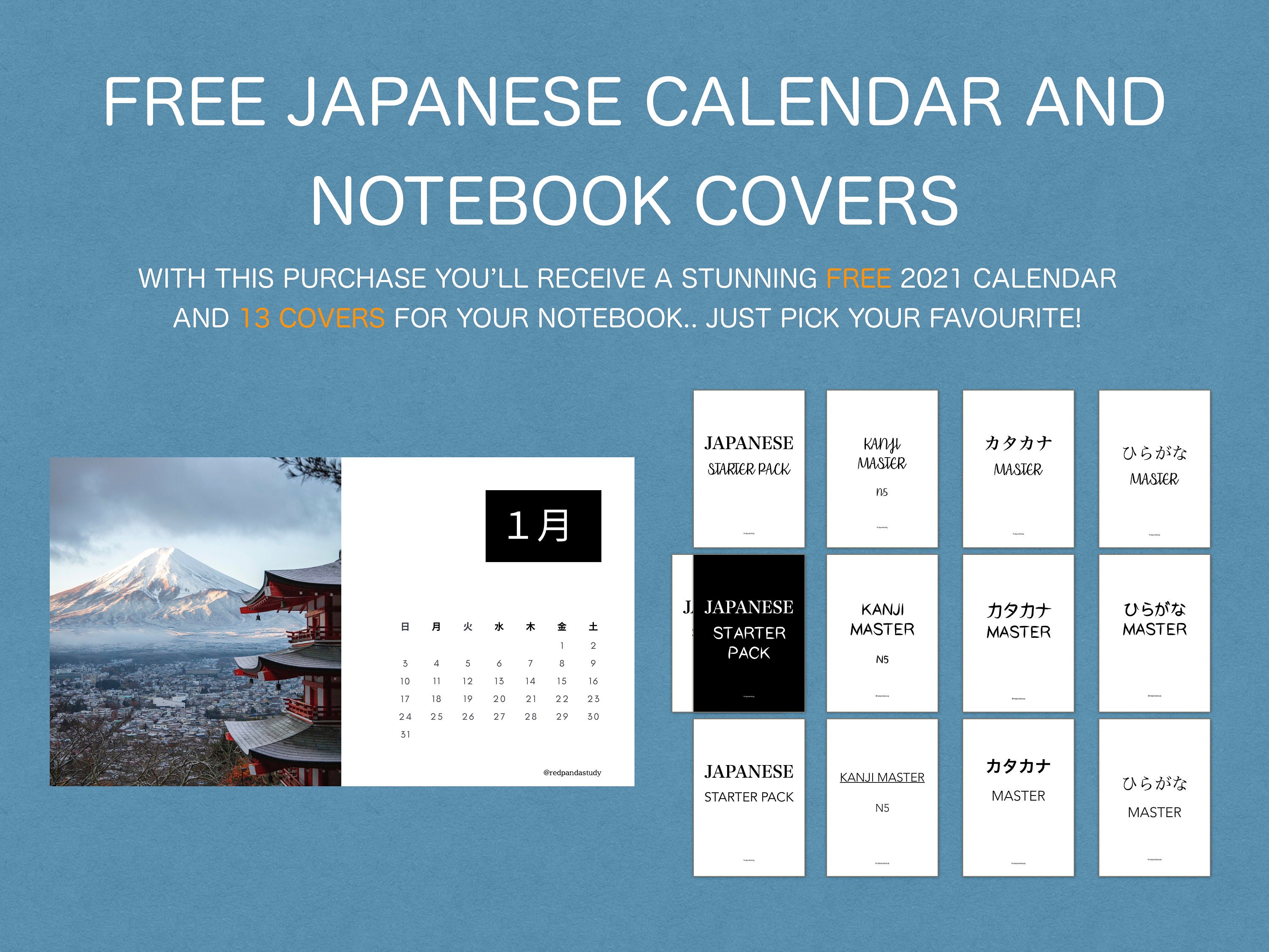 Japanese Starter Pack for Language Learning - Hiragana Katakana - Kanji ...