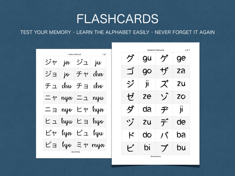Katakana Bundle for Japanese Language Learning - Printable Digital ...
