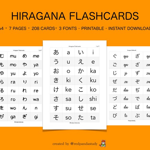Japanese Starter Pack for Language Learning Hiragana - Etsy