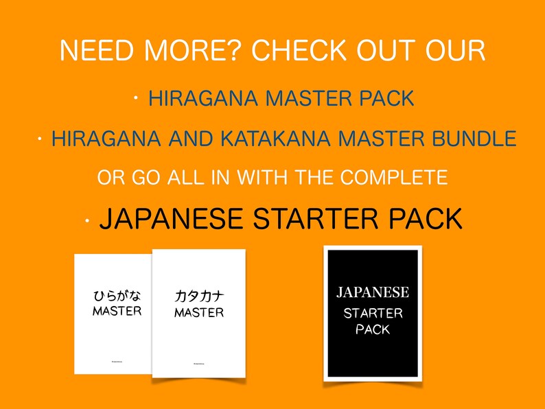 Hiragana Flashcards for Japanese Language Learning - Printable Digital ...