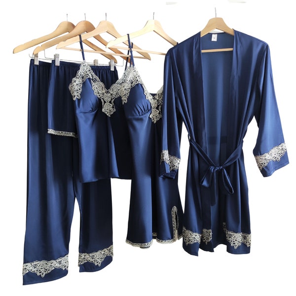 Silk Pajamas - Etsy