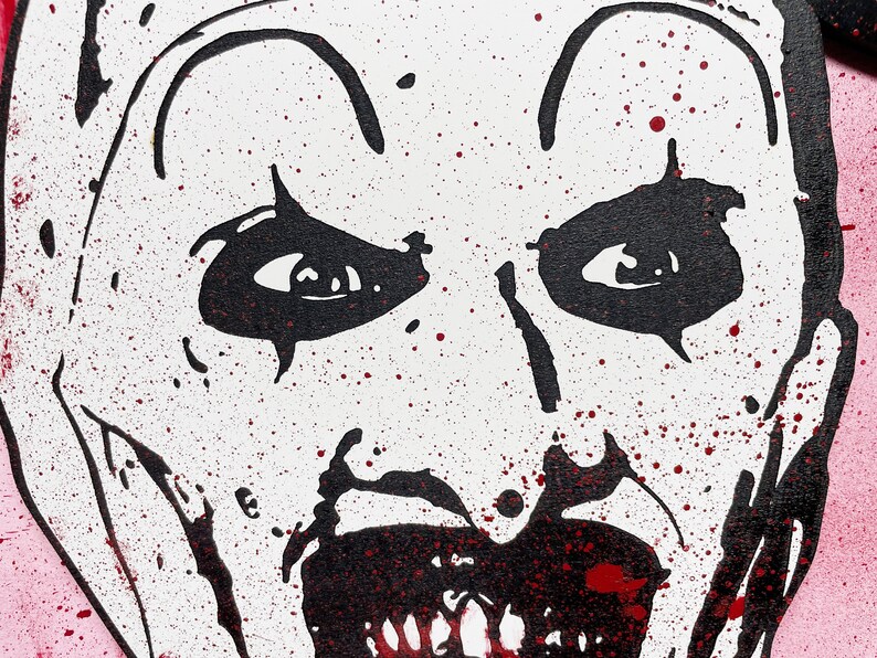 Art the Clown Terrifier Terrifier 2 Original Artwork Layered Wood ...