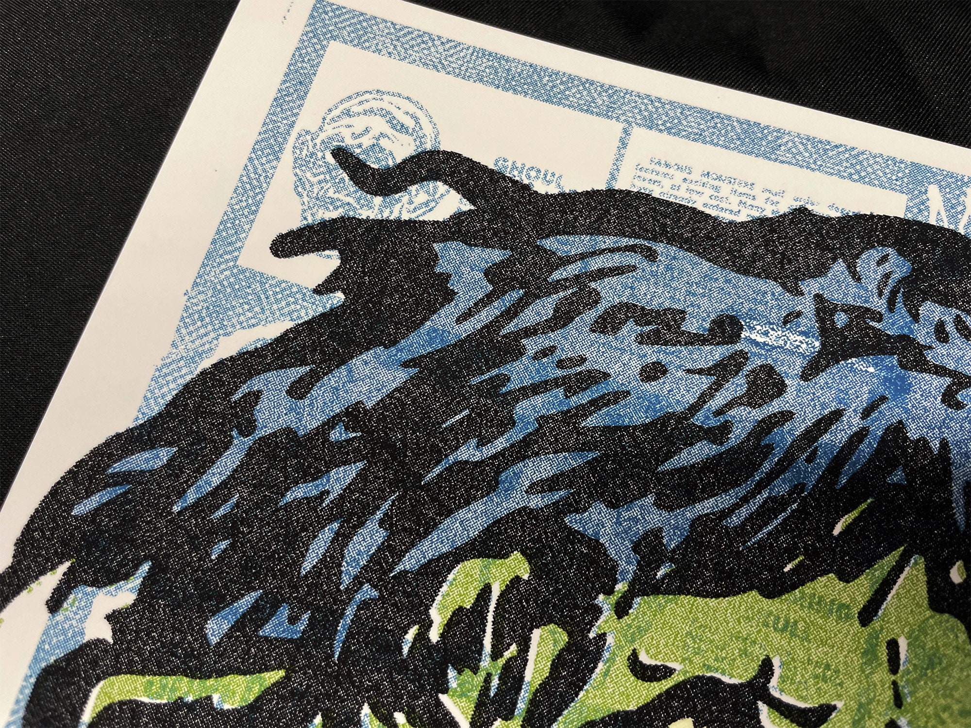 Shock Monster Art Print / Horror Halloween Mask / Topstone / Vintage ...