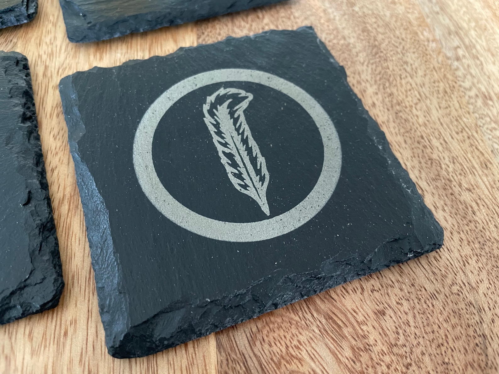 Led Zeppelin Runes Slate Coaster Set / Rock n Roll Art | Etsy