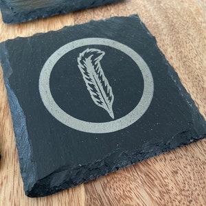 Led Zeppelin Runes Slate Coaster Set / Rock N Roll Art FREE SHIPPING - Etsy