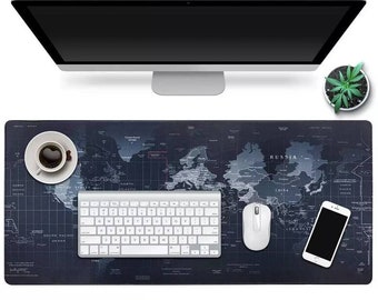 World Map Desk Mat - Etsy UK
