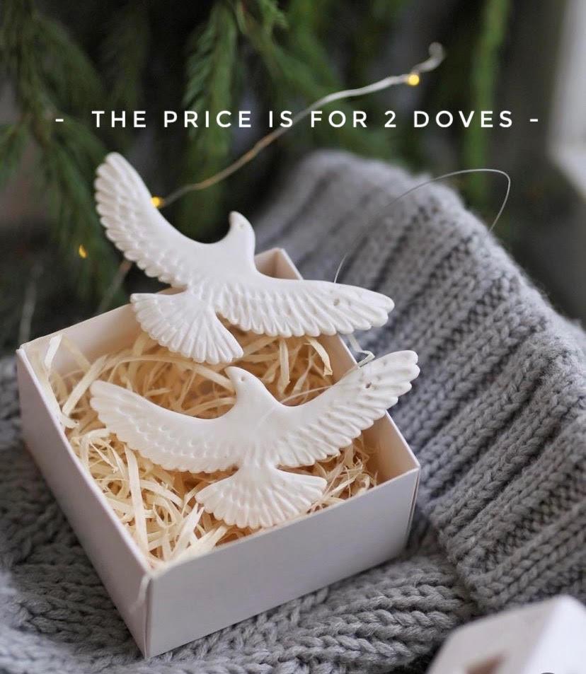 Friendship Turtle Doves Ornaments Christmas Tree Ornament - Etsy