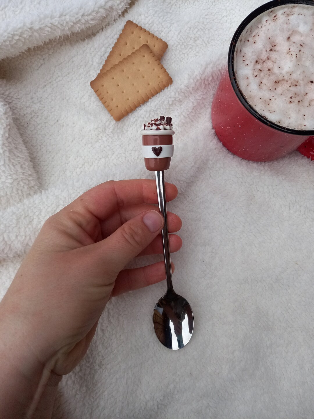Sweet Spoon Polymer Clay Decorated Spoon Christmas Gift - Etsy