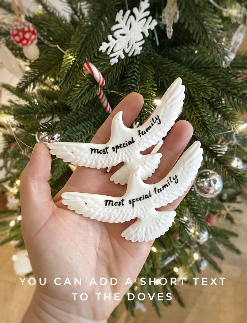 Friendship Turtle Doves Ornaments Christmas Tree Ornament - Etsy
