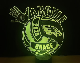 Personalized Volleyball Metal Wall Decor With Volleyball Aluminum ...