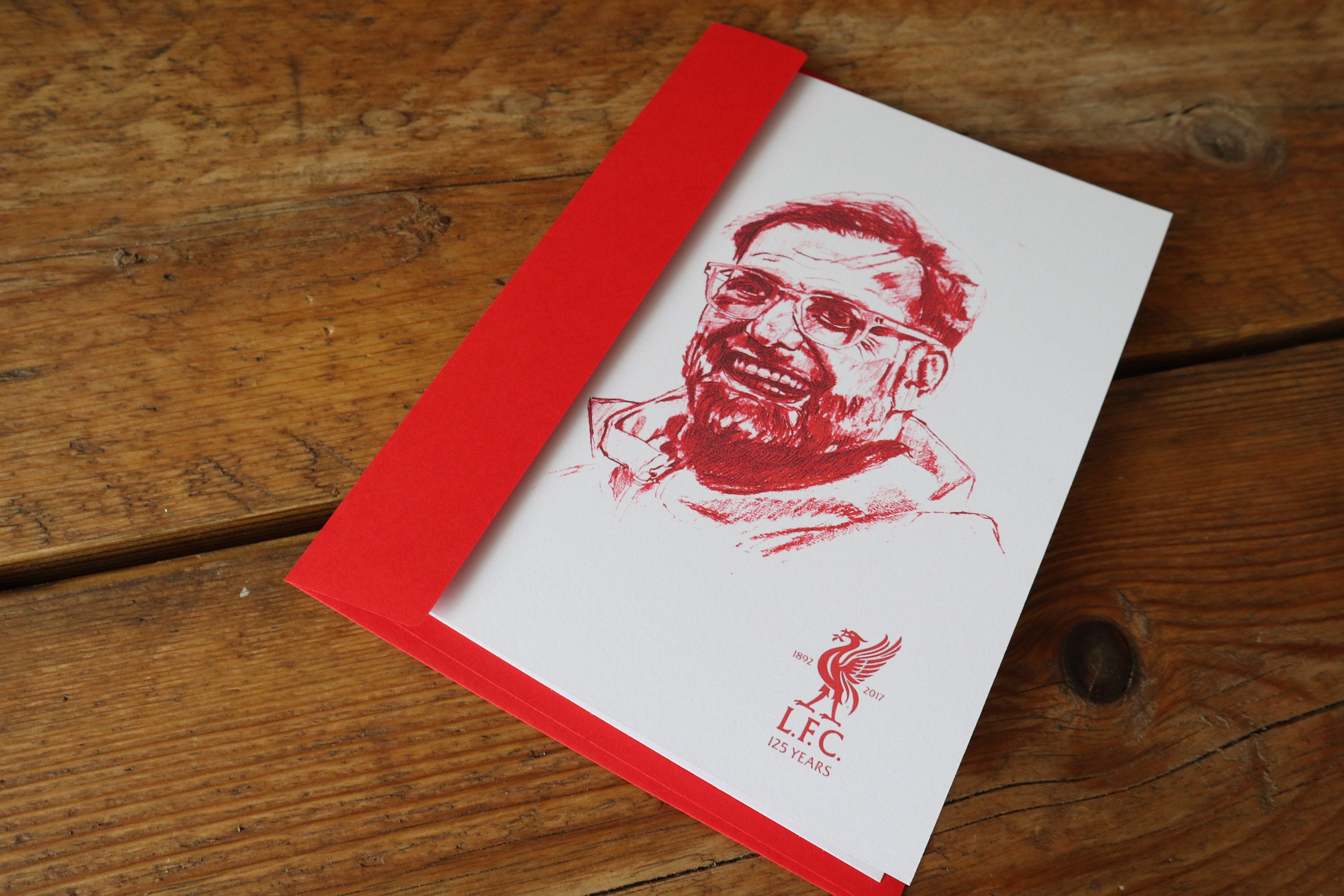 Handmade LFC Liverpool Football Club Greetings Card(jurgen Klopp ...
