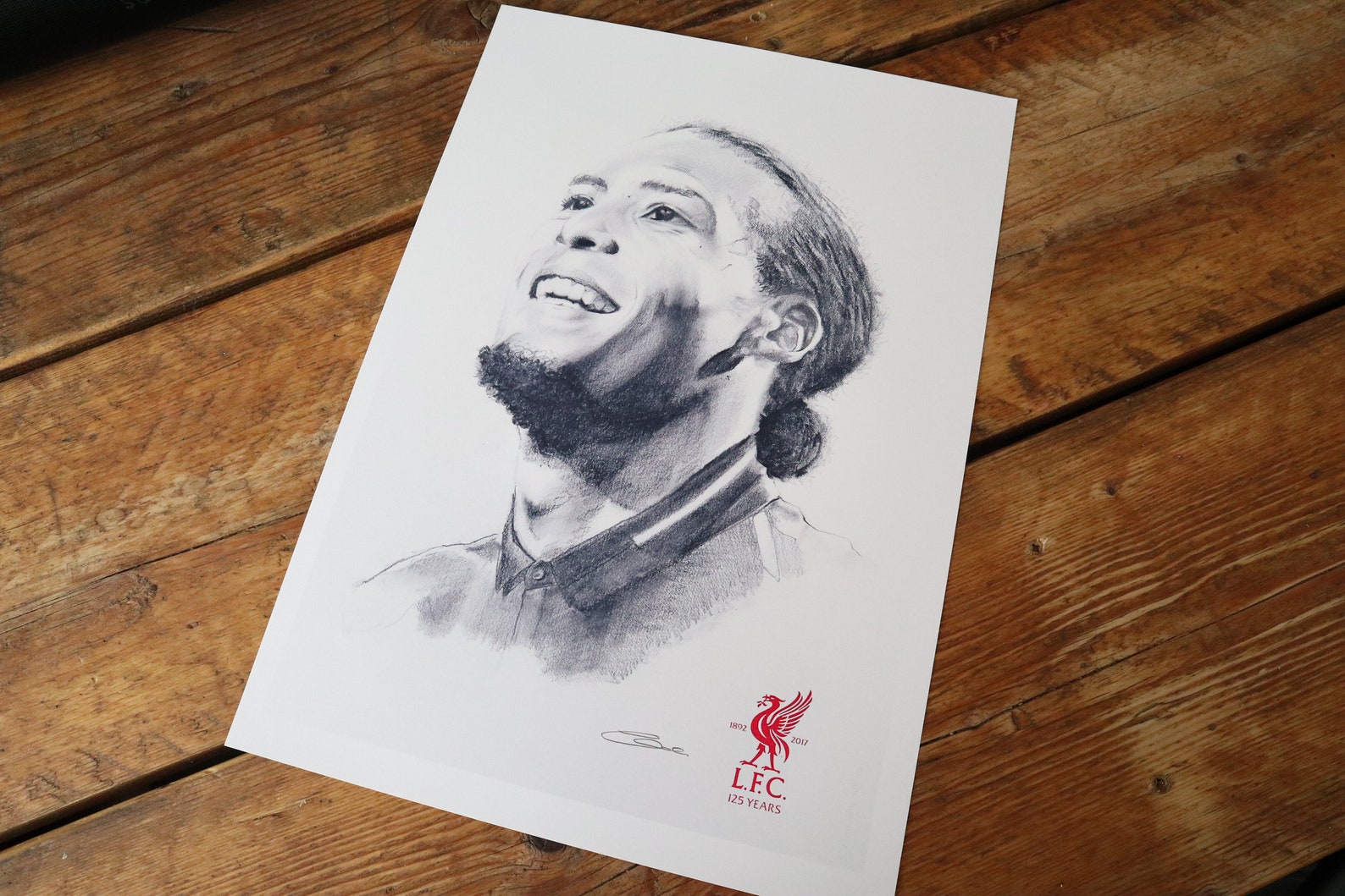 Stampa Virgil van Dijk Lfc Fine art - Etsy Italia
