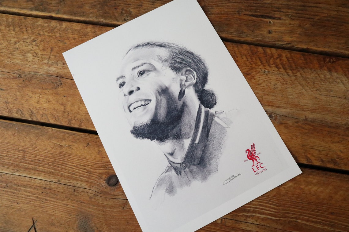 Stampa Virgil van Dijk Lfc Fine art - Etsy Italia