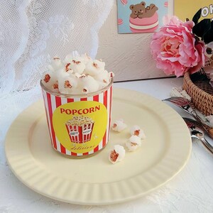 Popcorn Candle Fun Food Candle Scented Dessert Candle - Etsy