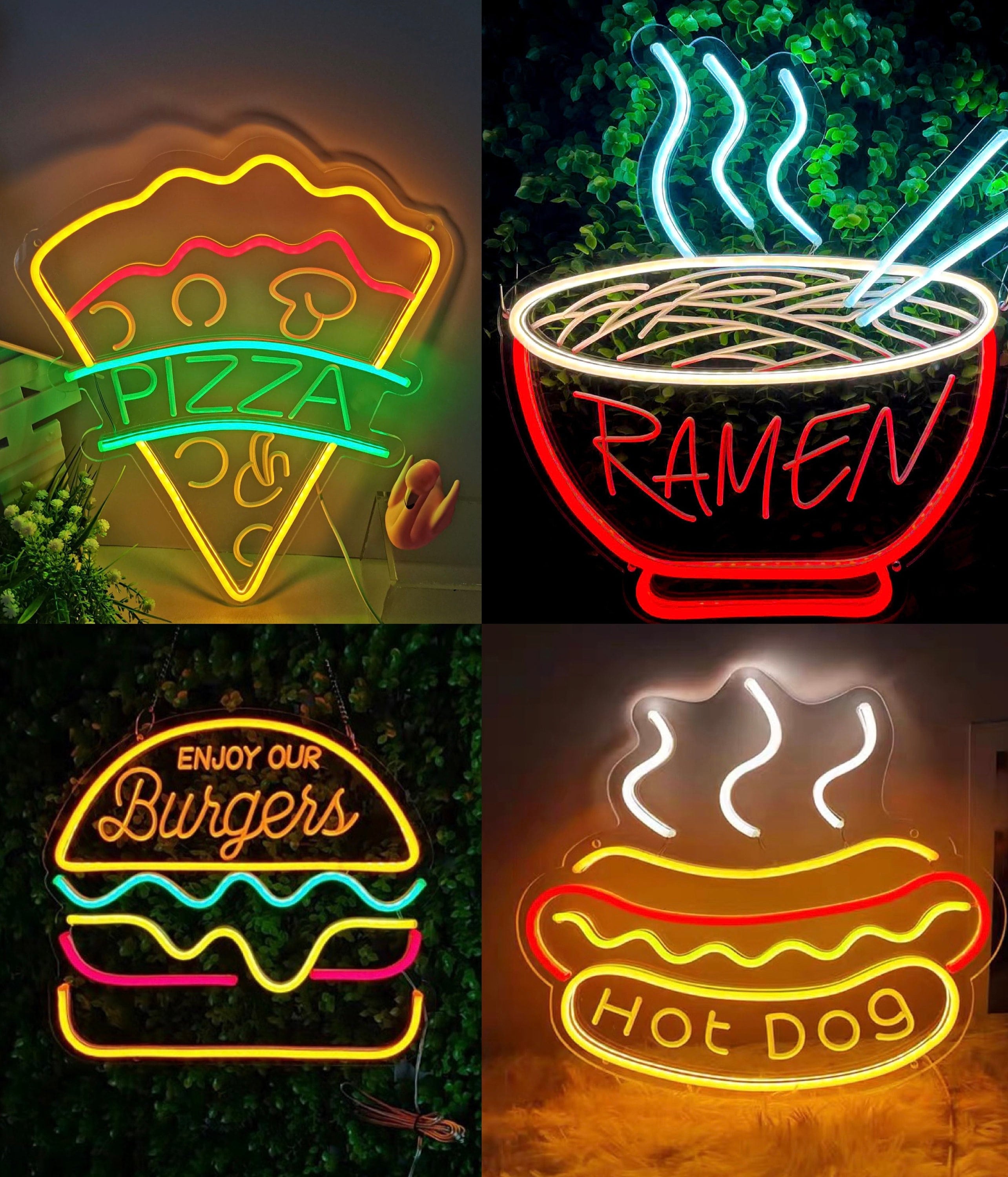 Neon Food Sign