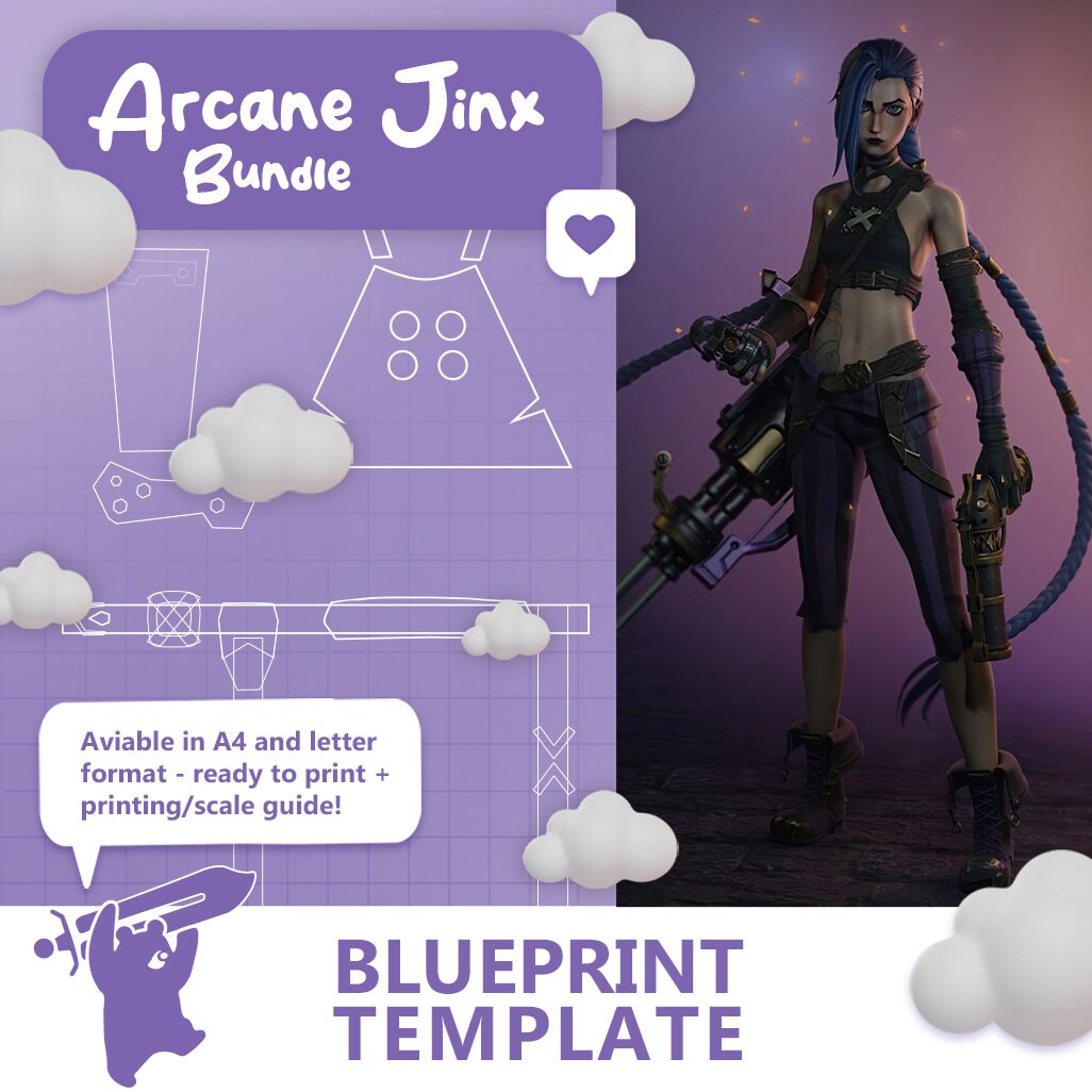 Arcane Jinx | Pattern Bundle | Top - Pants + Add Ons - Shoes - Etsy