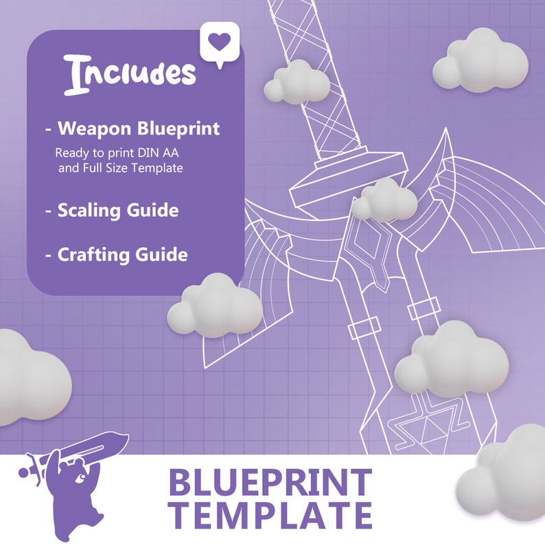 The Legend of Zelda -master Sword | Blueprint | Eva Foam Template for ...