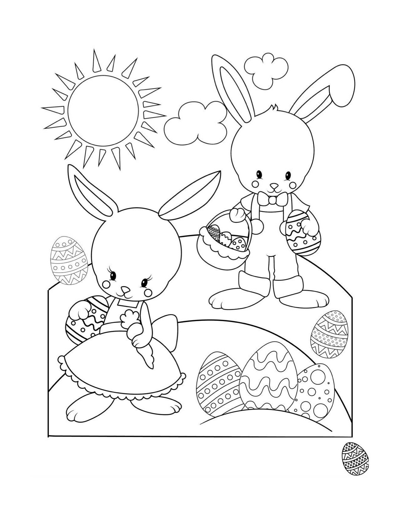 50 Easter Coloring Pages - Etsy