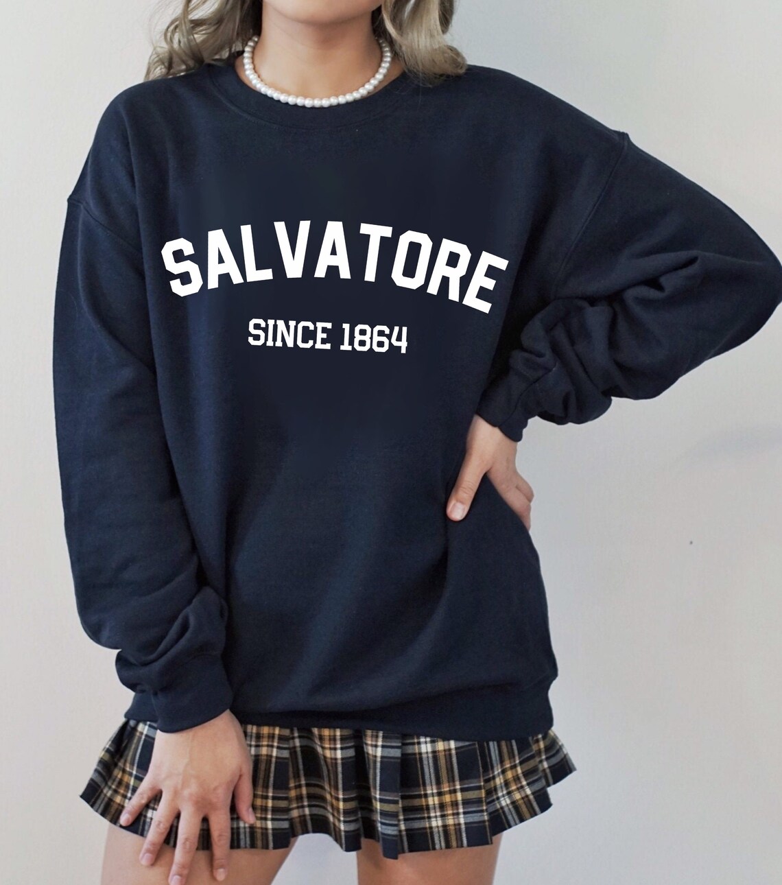 Damon Salvatore Sweatshirt. TVD Merch. Vampire Diaries Merch. | Etsy