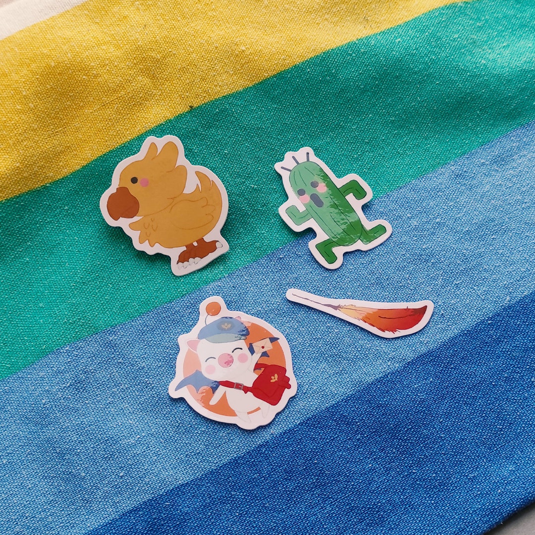 Final Fantasy Vinyl Stickers Video Game Fans Gift Diary Stickers Cute ...