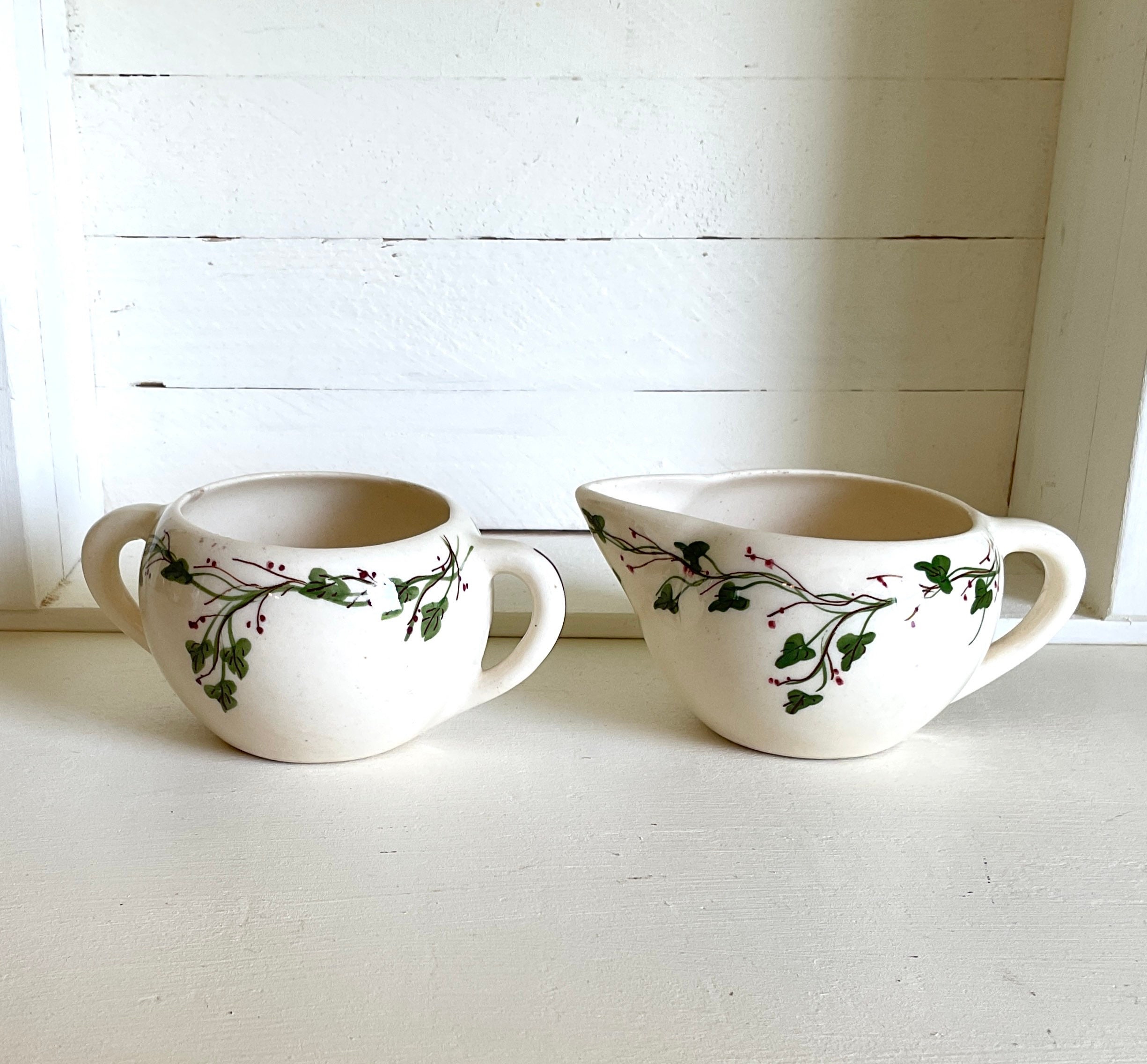 Clouse Cream and Sugar Set Petite Fine Delicate Ceramic Hand - Etsy