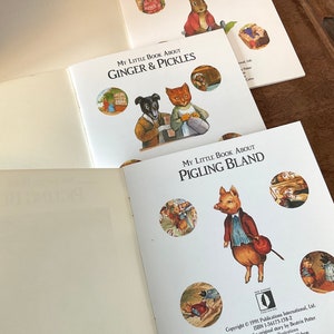 Peter Rabbit Books Set of 6, My Little Book About Series, Vintage 1990s ...