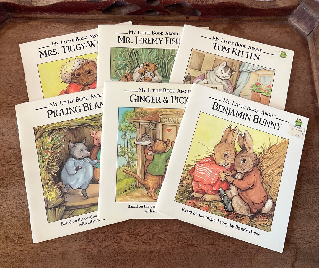 Vintage Peter Rabbit Book Set of 6, My Little Book About Series, 1990s ...