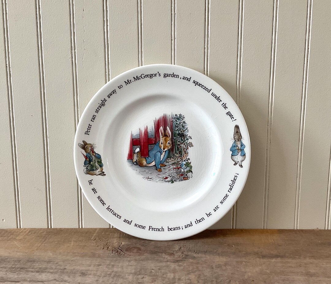 Vintage Peter Rabbit Plate 8” Wedgwood of Etruria & Barlaston, Made in ...