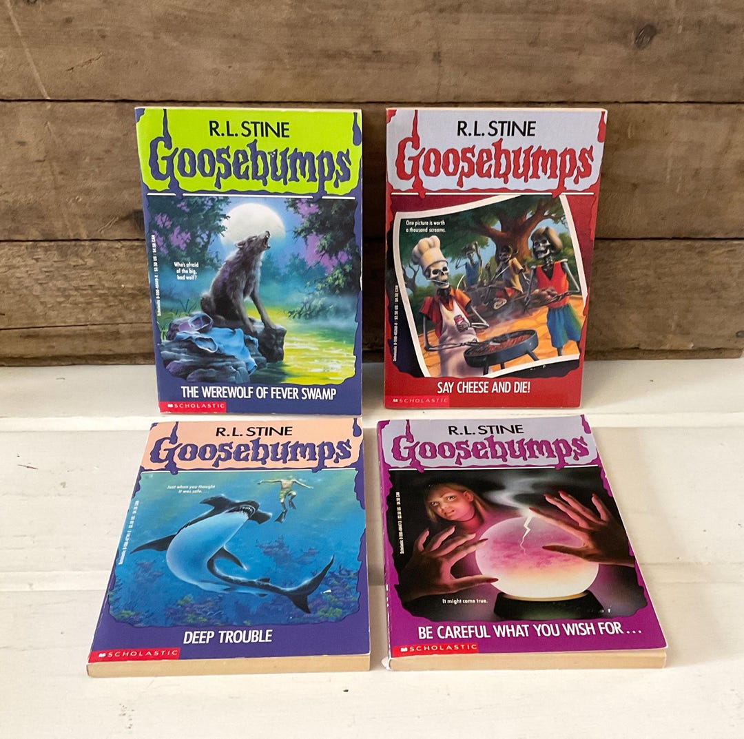Goosebumps Books Set of 4, R.L. Stine, First Scholastic Printings 1992 ...